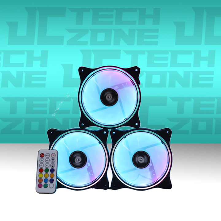 JCTechzone |YGTARGB FAN 1258 3PCS WITH REMOTE CONTROLLER | Lazada PH