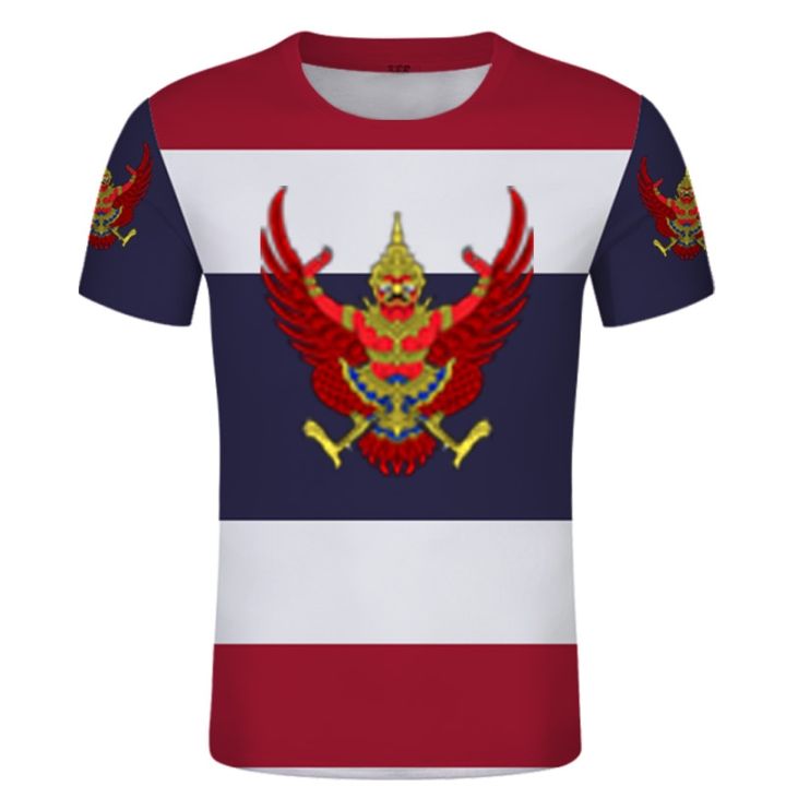 T SHIRT - Thailand Flag T Shirt Summer Custom Men Tee Shirt Thai ...
