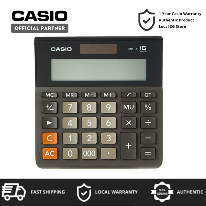Casio MH-16 Desktop 16 DIGITS CALCULATOR MH-16 (1 Year local warranty ...