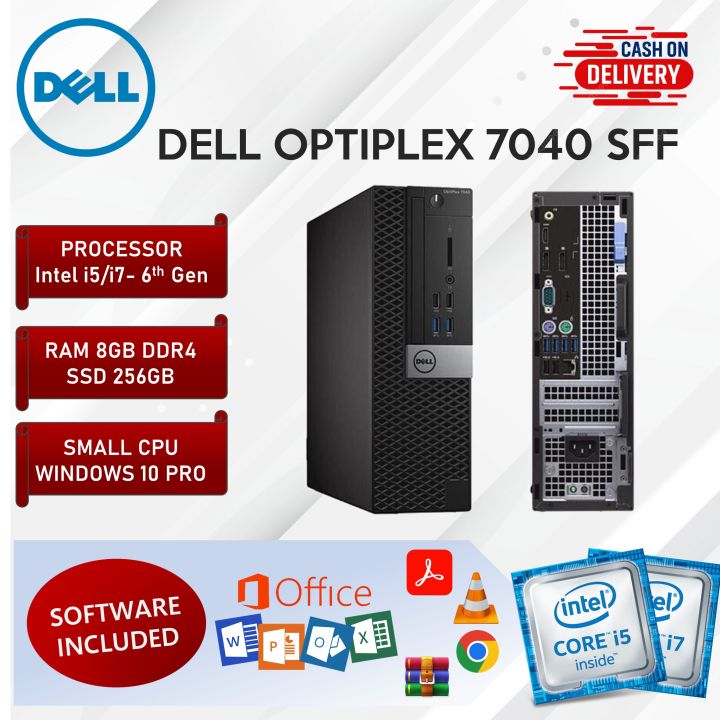 Dell Optiplex 7040 SFF PC Desktop i5 i7 6th Gen 8GB 16GB RAM 256GB ...
