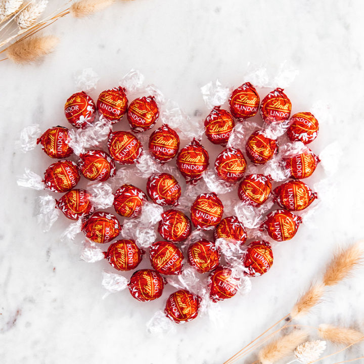 Swiss lotus LINDOR grass-grass ice cream pink selection super pure 70% ...