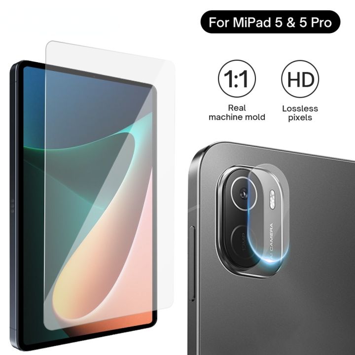 9H กระจกนิรภัยป้องกันหน้าจอสำหรับ Xiaomi Pad 5แก้ว Mi Pad 5 Pro ฟิล์มฟองฟรีฟิล์มป้องกัน + ฟิล์ม ...