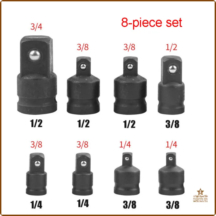 [oqianb] 4/5/8Pcs Ratchet Wrench Socket Adapter 1/4 3/8 1/2 Spanner ...