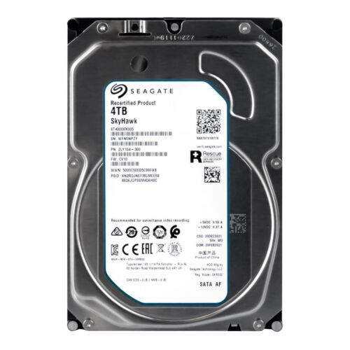 SEAGATE SKYHAWK 4TB (ST4000VX005) 256MB Cache SATA 6Gb/s 5400RPM 3 ...