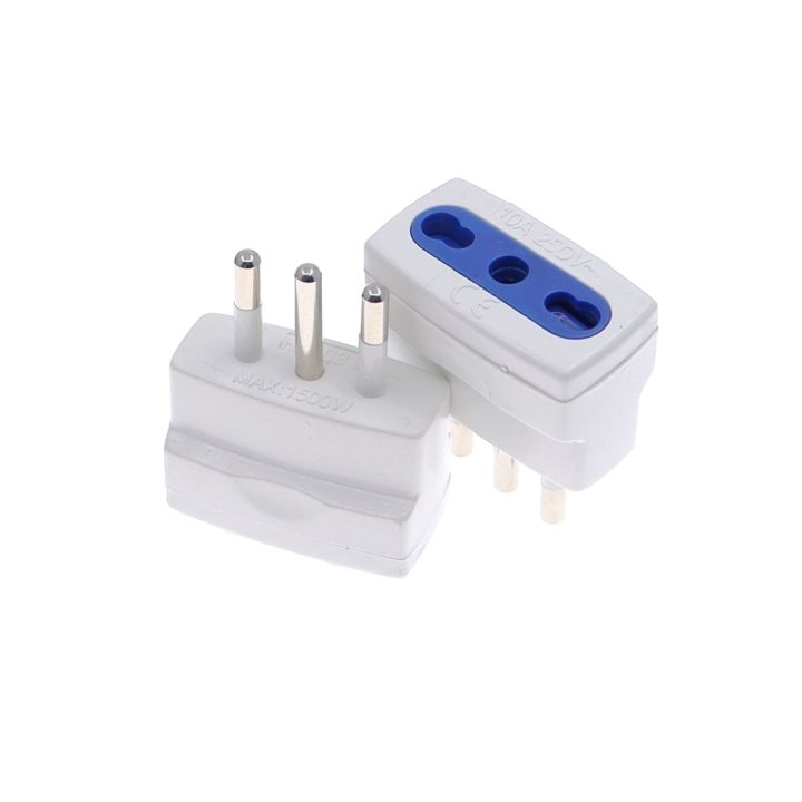 1pcs European 2 Pin EU 4.0mm To Italy Mini Travel Plug Adapter Type L ...