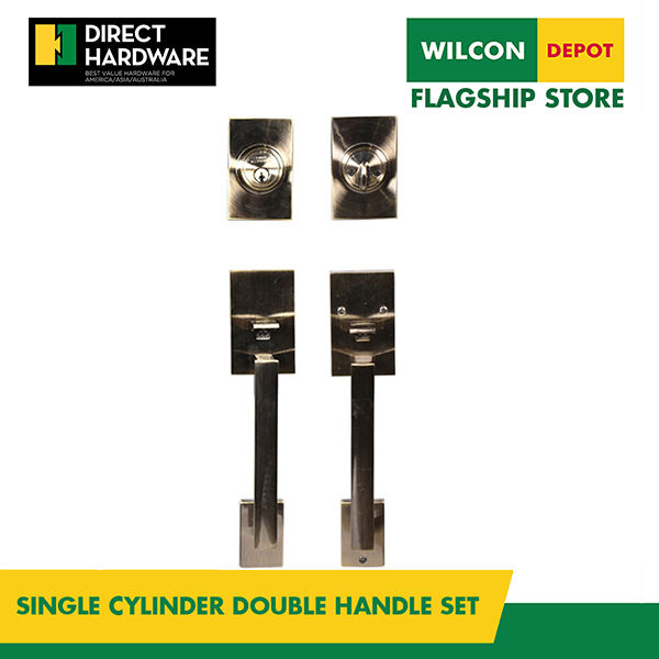 DIRECT HARDWARE Double Handle Set with Single Cylinder Deadbolt TL ...
