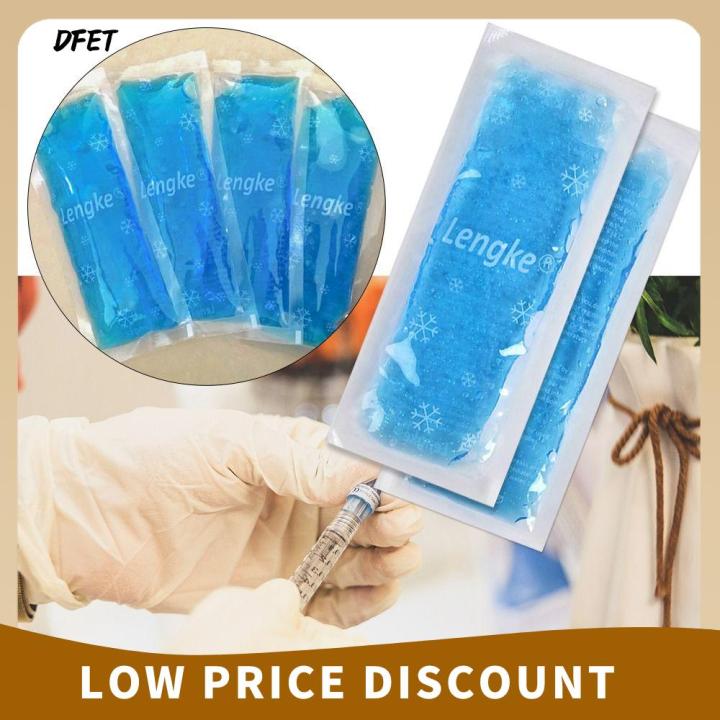 DFET 2pcs 50g ฉนวนกันความร้อน กระเป๋าทดสอบเบาหวาน ยาคูลเลอร์ เจลเย็นๆ ...