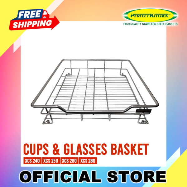 Perfect Kitchen Cups and Glasses Pull-out Wire Basket | Lazada PH