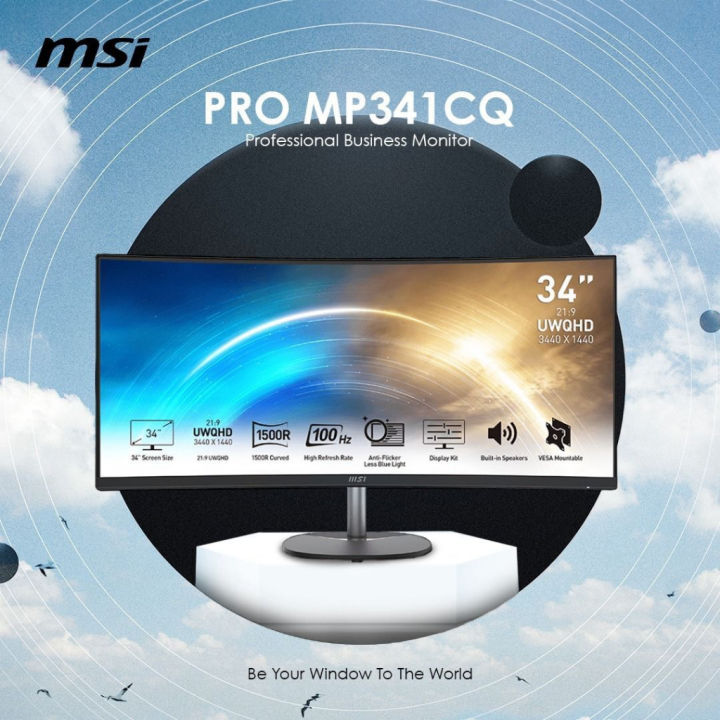 # MSI PRO MP341CQ / MP341CQW [BLK / WHT] Business & Productivity Curved ...
