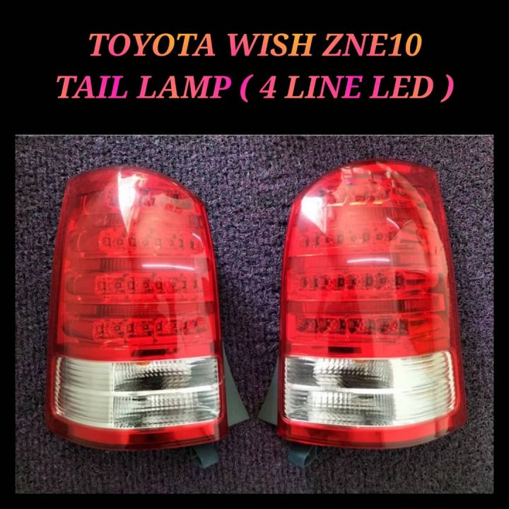 🇯🇵🇯🇵 Tail Lamp / Light / Lampu Belakang Toyota Wish Legend ZNE10 03-09 ...