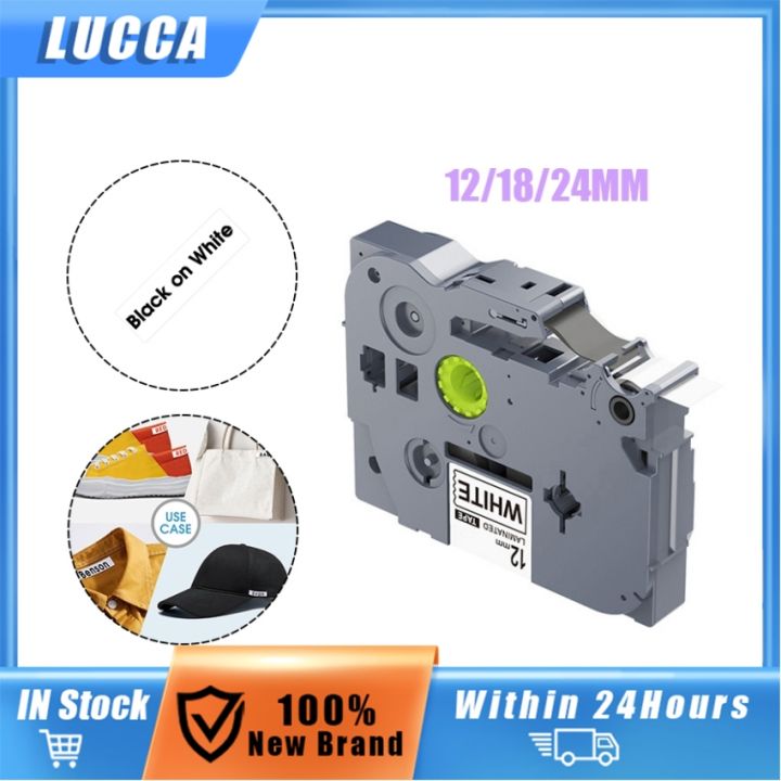 White 12mm 18mm 24mm Label Laminated Tape for Brother P-touch TZe231 ...