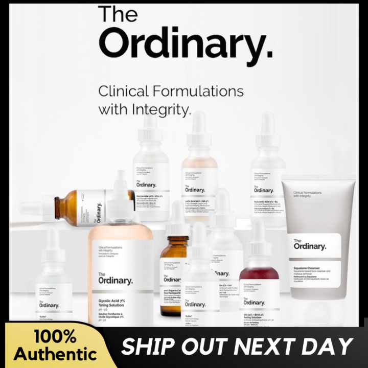 The Ordinary Products Retinol Azelaic Arbutin Glycolic Acid Lactic ...