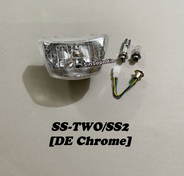 Yamaha SS-TWO SS2 Head Lamp Diamond Eye (Chrome) / Socket / LED Bulb ...