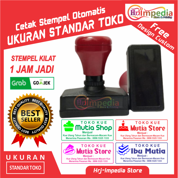 Cetak Stampel Otomatis Logo Custom | Cetak Stempel Ukuran Standar Toko ...