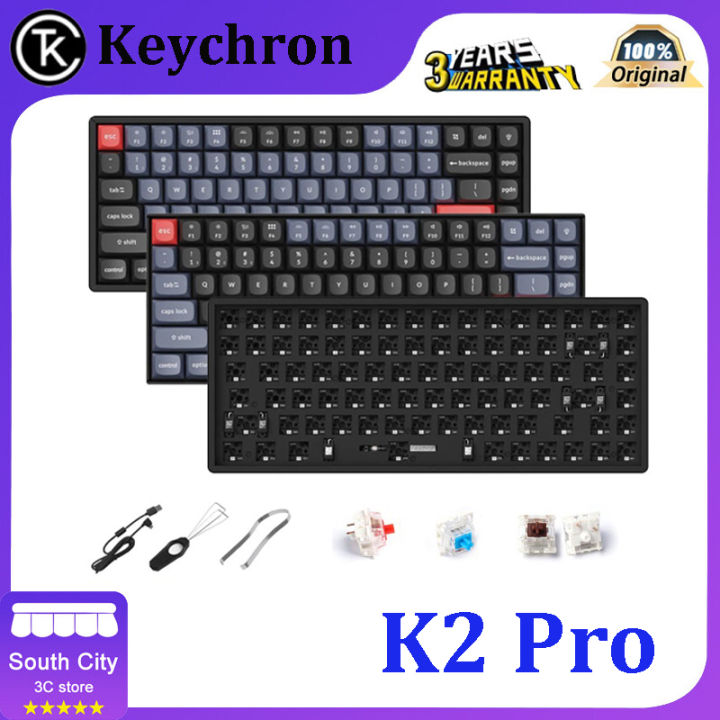 Keychron K2 Pro Bluetooth Mechanical Keyboard 75% dual-mode wireless 82 ...