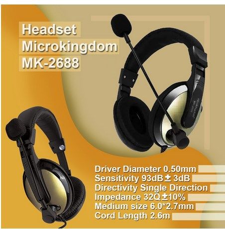 ITACC Headset Microkingdom MK-2688 Micro Kingdom | Lazada Indonesia