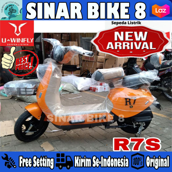 Sepeda Listrik UWINFLY R7S REDFISH 7S Terbaru 500 Watt Electric E-Bike ...
