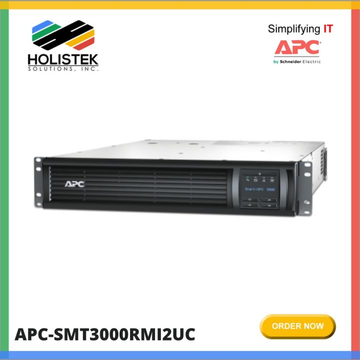 APC Smart-UPS, Line Interactive, 3kVA, Rackmount 2U, 230V, 8x IEC C13+1x IEC C19 outlets ...