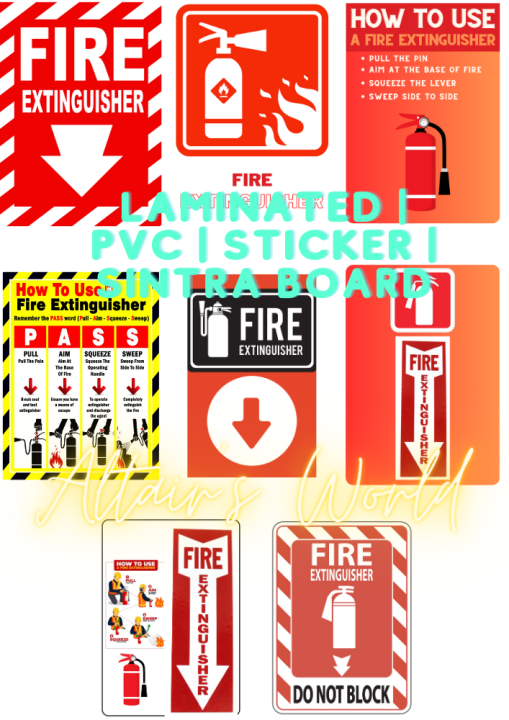 Business Signages : How To Use Fire Extinguisher Signage / Laminated ...