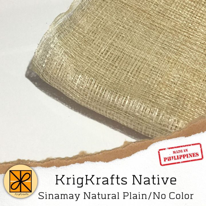 KrigKrafts Native Sinamay Fiber Sheet per Yard | Lazada PH