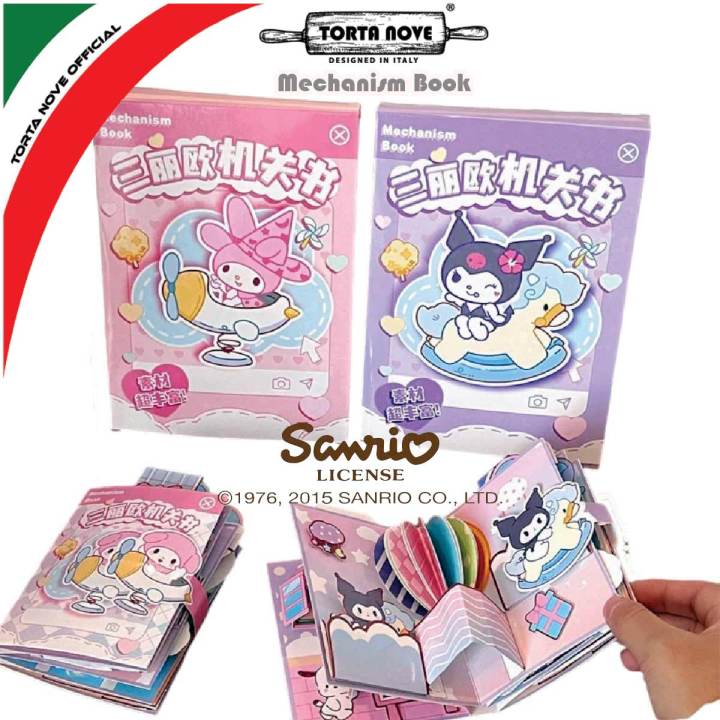 Quiet book sanrio busy book pop-up buku aktivitas anak mechanism DIY ...