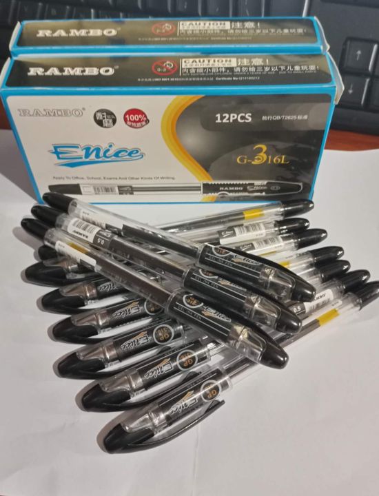 12 pcs Rambo Gel Pen (0.5mm) | Lazada PH