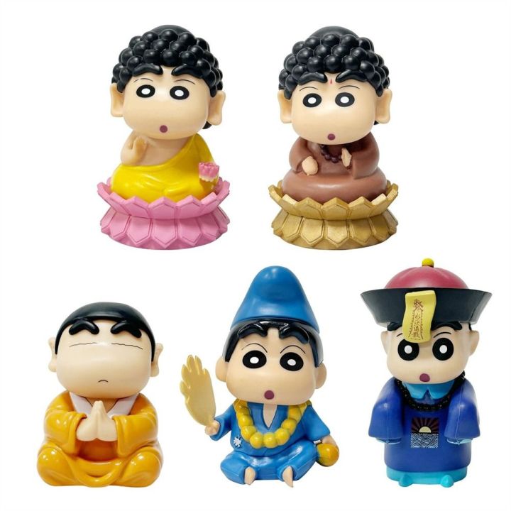 LIEYH Cos Lord Buddha Crayon Shin-Chan Figure PVC Statue Model Toy Shin ...
