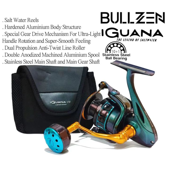 BULLZEN IGUANA SW SPINNING REEL | Lazada