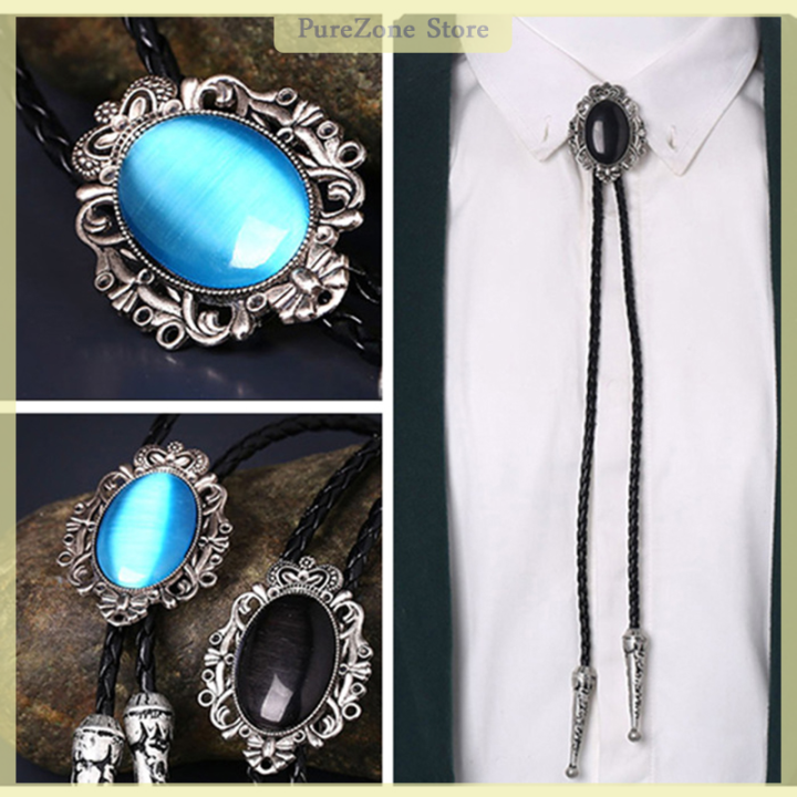 PureZone เสื้อเชิ๊ตวงรีมาใหม่อินเทรนด์,เสื้อเชิ๊ตคาวบอยตะวันตกเนคไท ...