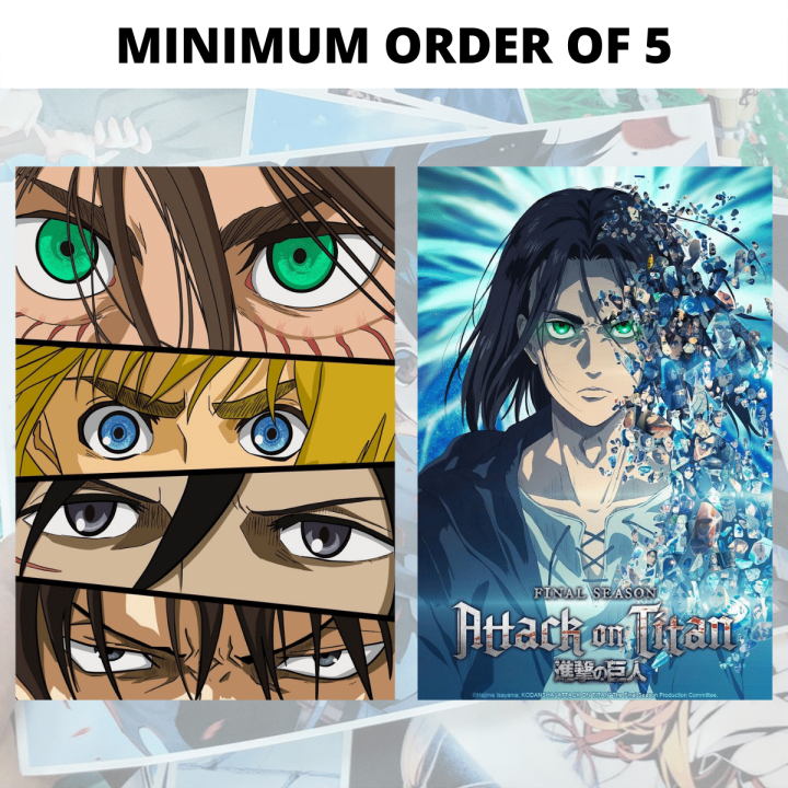 Attack on Titan Anime Wall Poster (Minimum of 5) | Lazada PH