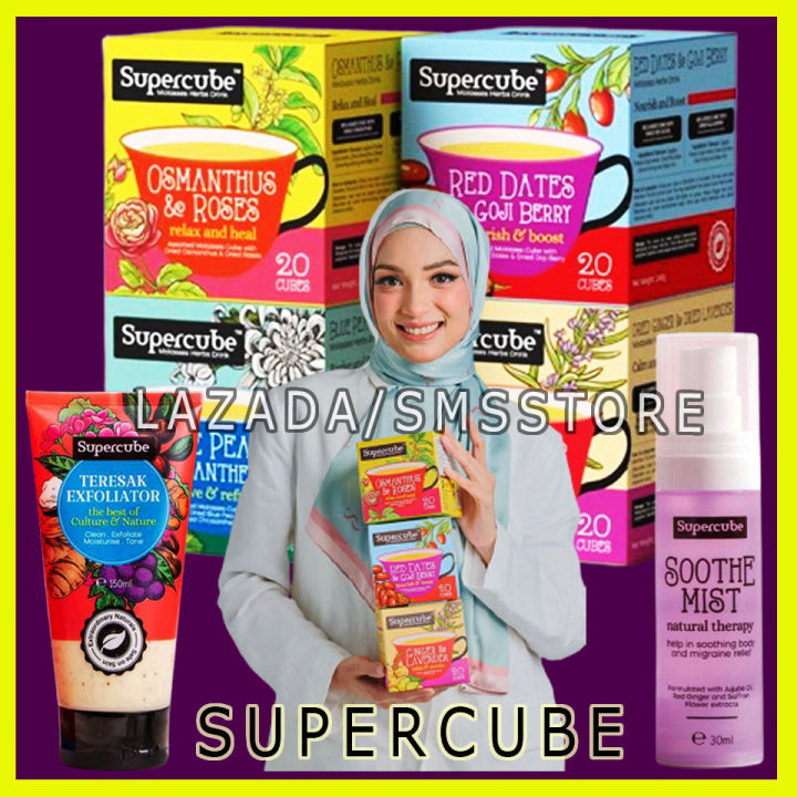 KUCATE BY NEELOFA FAMILY Tea Supercube Natural Herbs Drink (1 Unit) 100% Original HQ + Free Gift ...