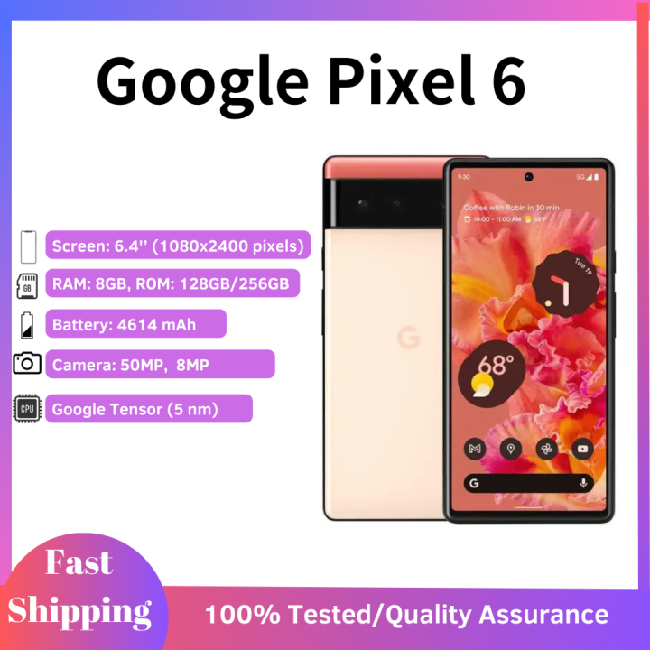 Pixel 6 Global Version ปลดล็อก Single Sim ESIM 5G ศัพท์มือถือ Tensor ...