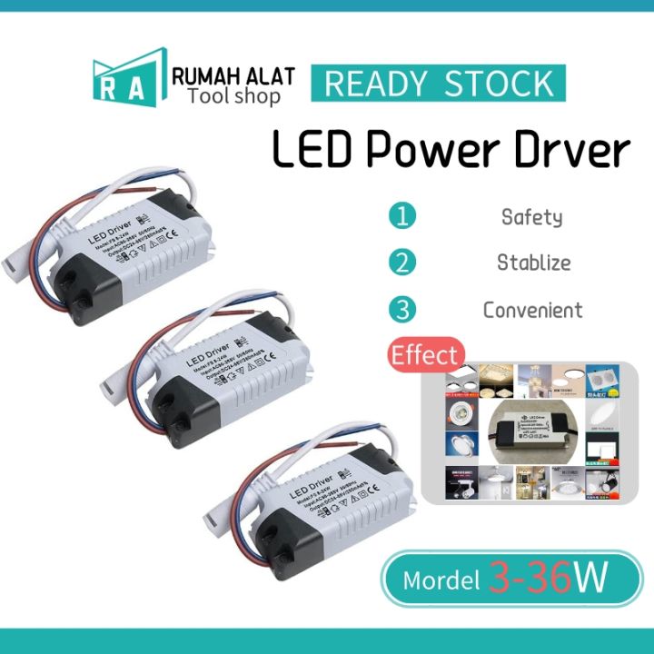 RA LED Driver 18w To 24w 12w 3w 36w Led Transformer Power Supply LED ...