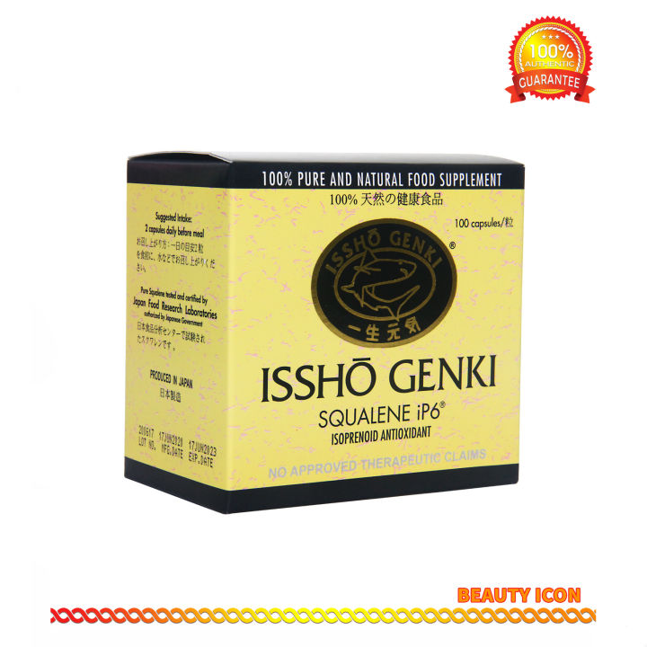 Issho Genki Squalene iP6 capsule 100s | Lazada PH