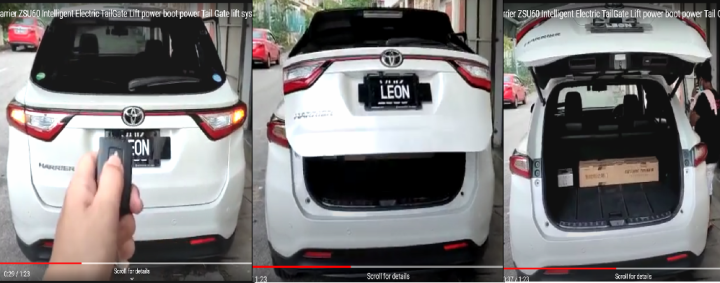 Leon new Toyota Harrier SU60 Intelligent Electric Tail Gate Lift Auto ...