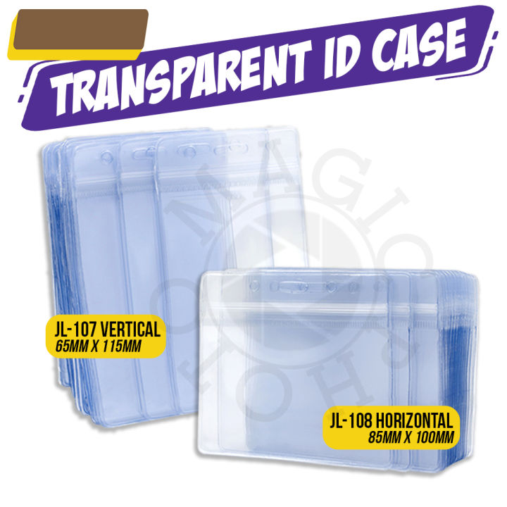 Magic photo Transparent Plastic ID Holder with Zip Lock ID Case ...