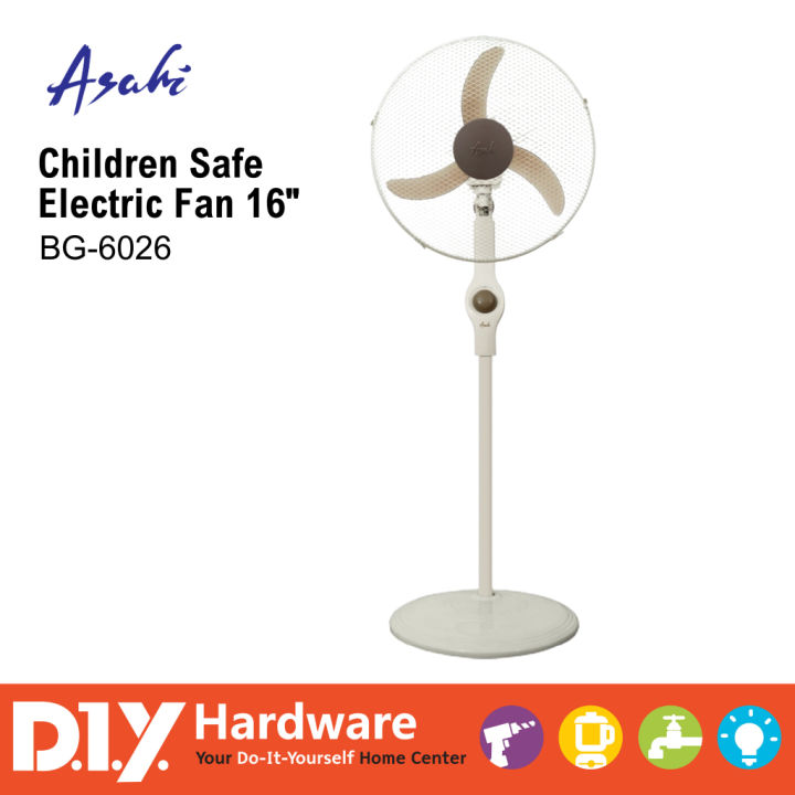 Asahi Stand Fan 16 inch BG-6026 Children Safe Electric Fan | Lazada PH