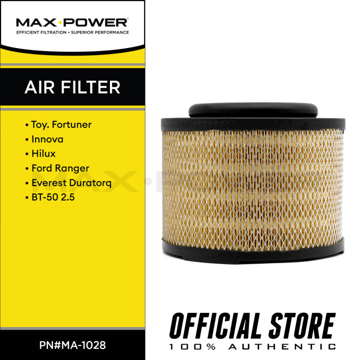 RoadFit MAX Power Air Filter for Toyota Fortuner, Innova, Hilux, Ford ...