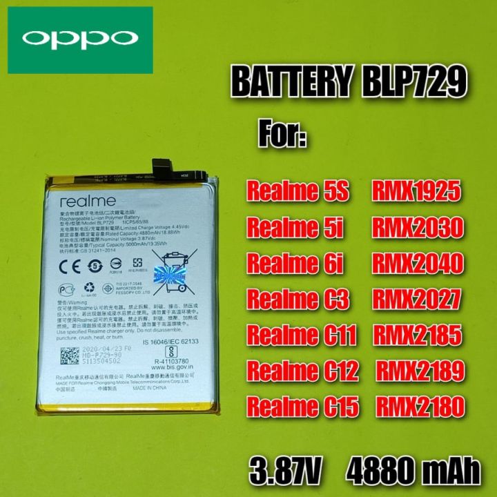 OPPO Realme 5s 5i 6i c3 c11 c12 c15 Rmx1925 2030 2040 2027 2185 2189 ...