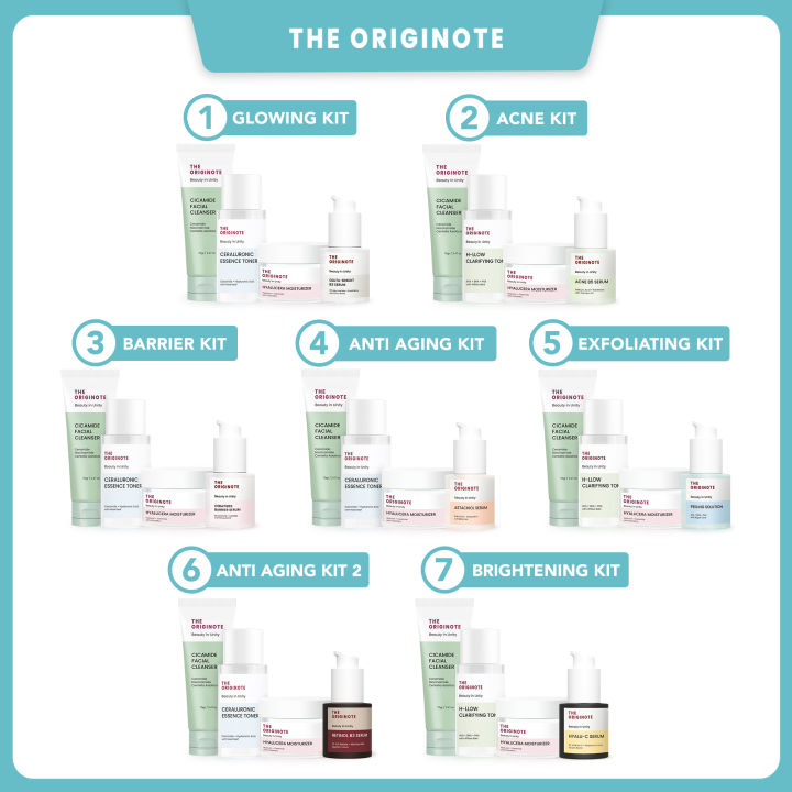 SPECIAL BUNDLE 4in1 The Originote KIT: ACNE KIT, GLOWING KIT, BARRIER ...