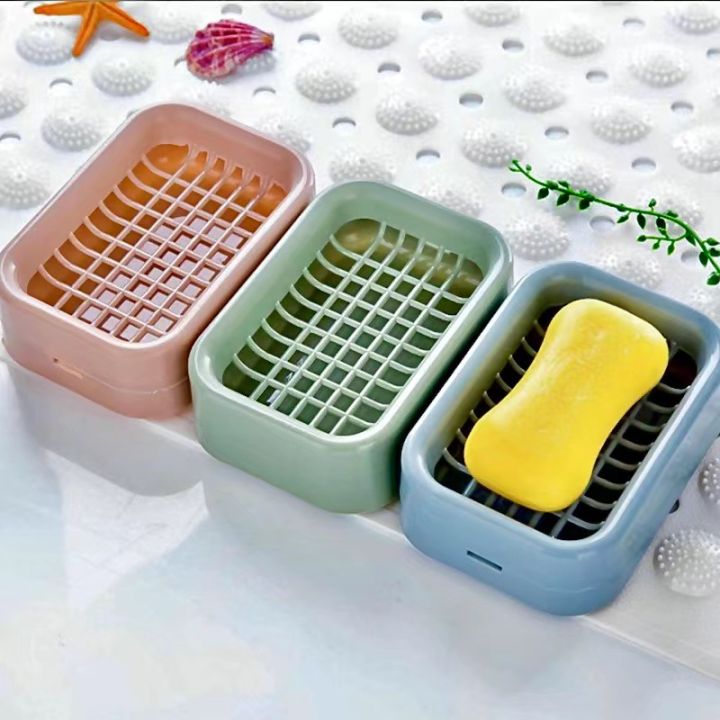 Wholesale Portable Plastic Mesh Soap Box - Double - Layer Drainage, No ...