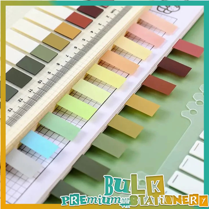 Bulk 200Pcs Morandi Sticky Note Tab Light Writable Index Annotation ...