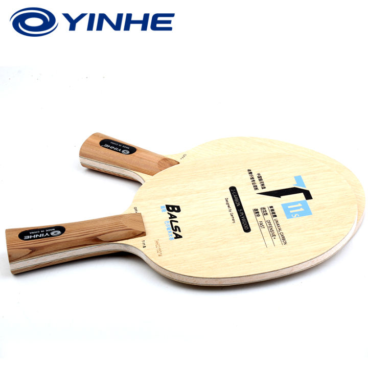 YINHE T11s 3 Ply Pure Wood 2 Ply Carbon Table Tennis Racket Bat Blade ...