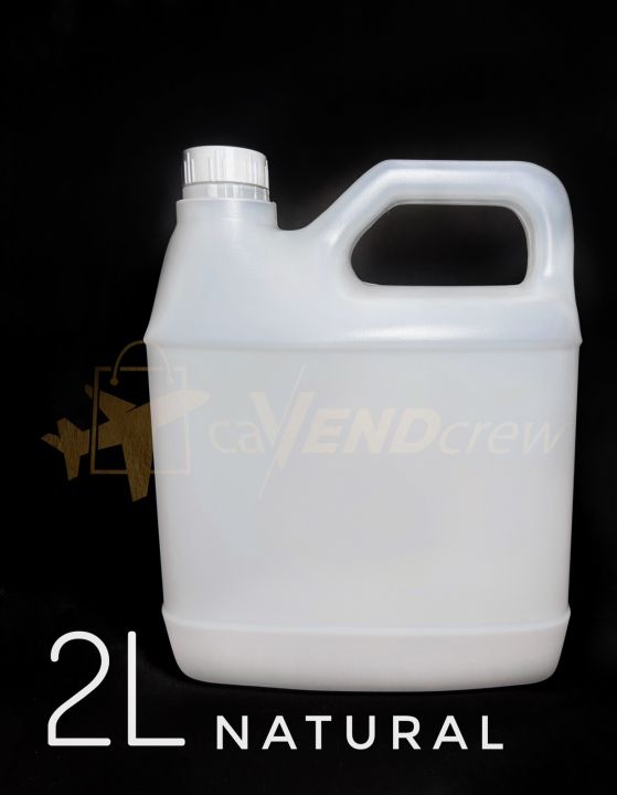 2 Liters Jerry Bottle | 2L Natural | 2L Opaque | HDPE | Plastic ...