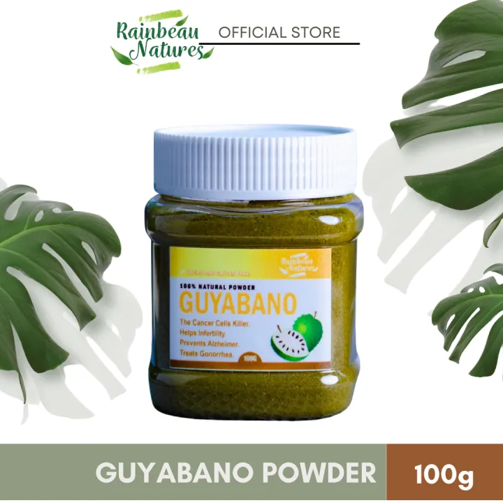 100% Pure Guyabano Soursop Leaves Powder 100g | Lazada PH