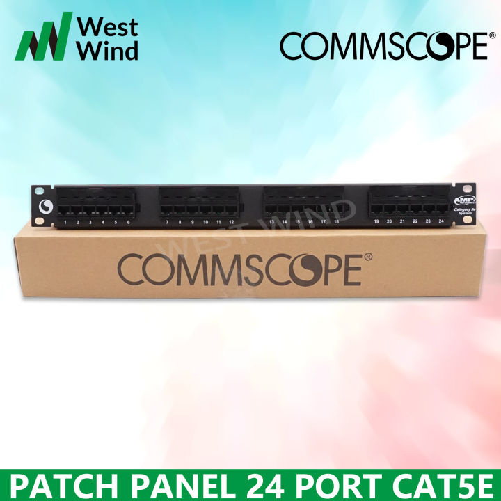 AMP Commscope Cat5 Cat5e 24 Port Patch Panel Loaded | Lazada PH