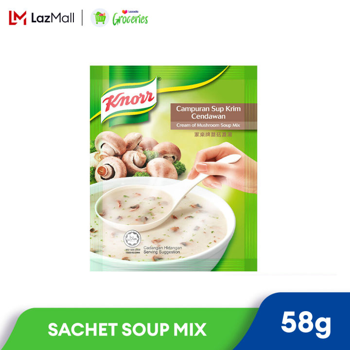 Knorr Sachet Cream of Mushroom Soup Mix 58g | Lazada