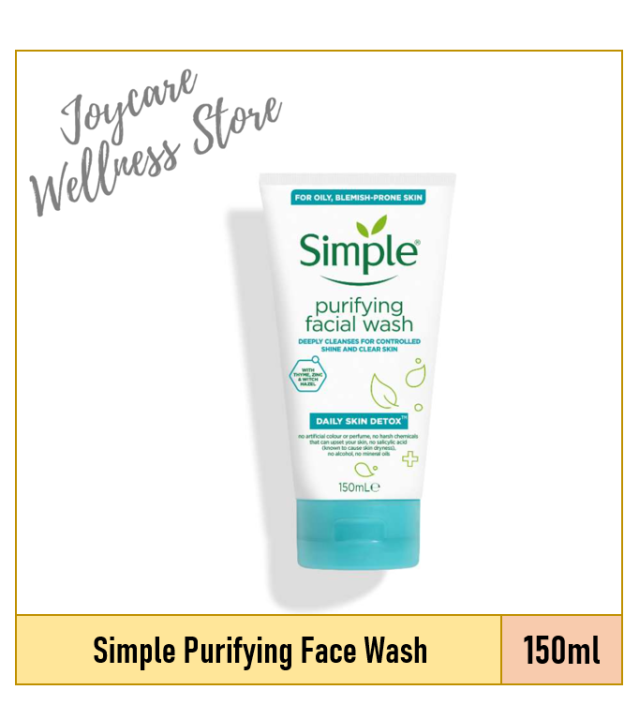Simple Daily Skin Detox Purifying Face Wash 150ml | Lazada