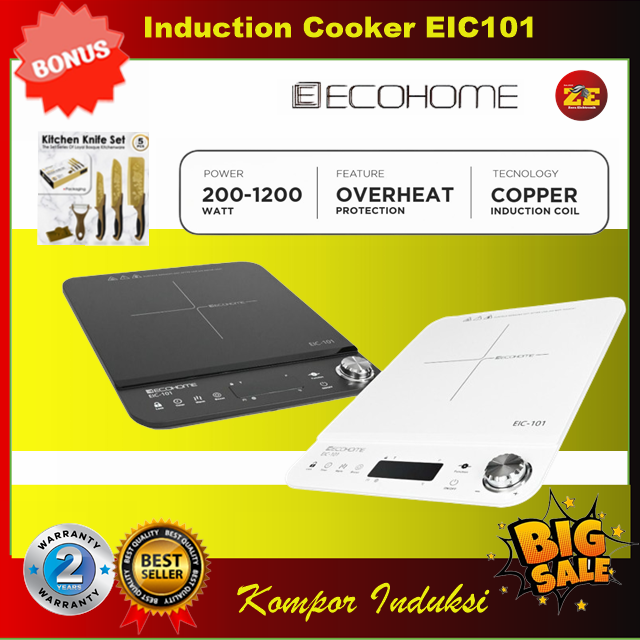 Ecohome Induction Cooker EIC-101 Smart Kompor Induksi Listrik Low Watt ...