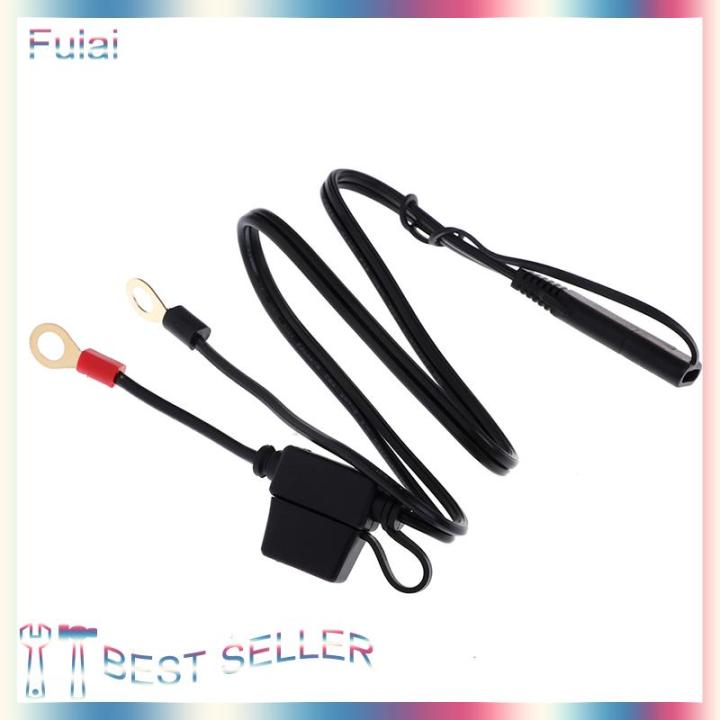 Fulai Motorcycle battery terminal ring connector harness 12v charger Y ...